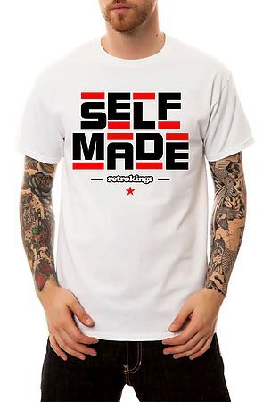 THE RETRO KINGS The Self Made T-Shirt Bred In White SELF_MADE_BRED_WHT ...