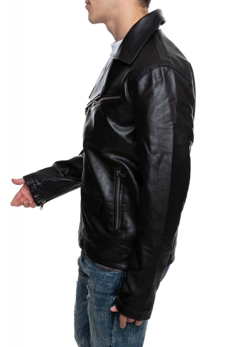 MAISON NOIR Jacob Moto Jacket in Black H0-16 - PLNDR