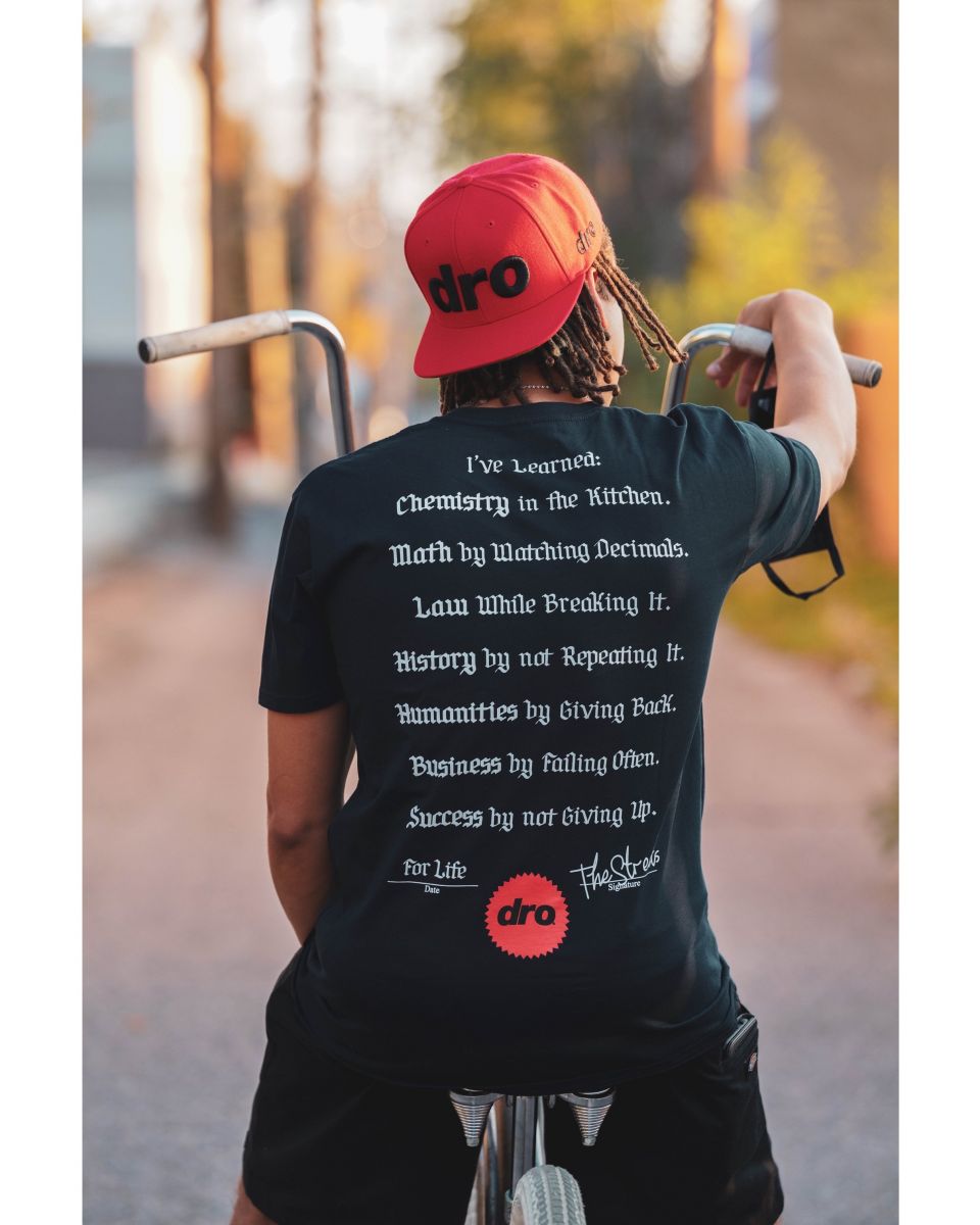 DRO Red Snapback Black Logo SB-STAPLE-RED-RED - Karmaloop