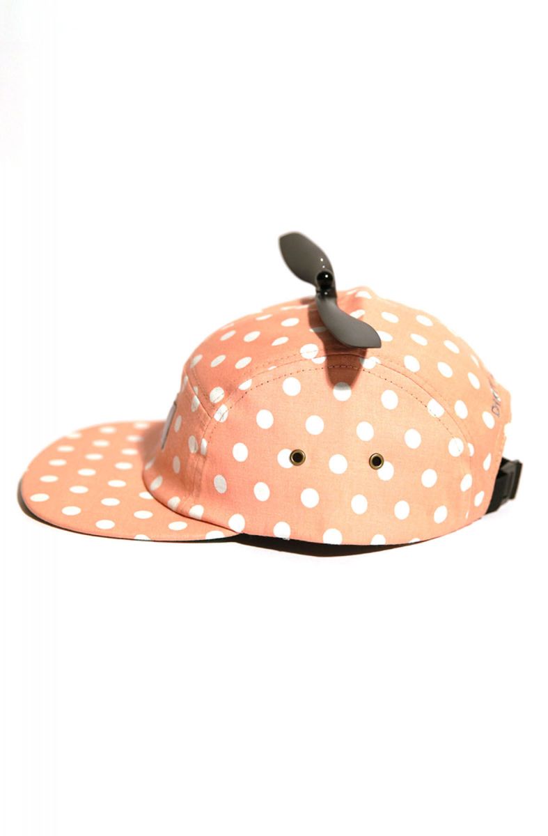 DIRTY RAZKAL Polka Propeller FlipPeak - Peach FLPPRPADLT_PCH_OS - Karmaloop