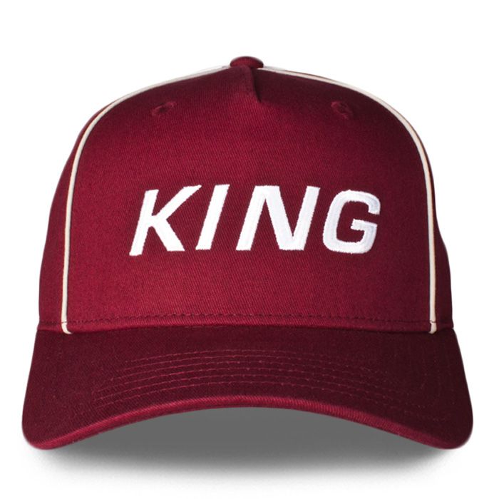 KING APPAREL Stepney Curved Peak Cap - Oxblood Red AW22-SCO-OS - Karmaloop