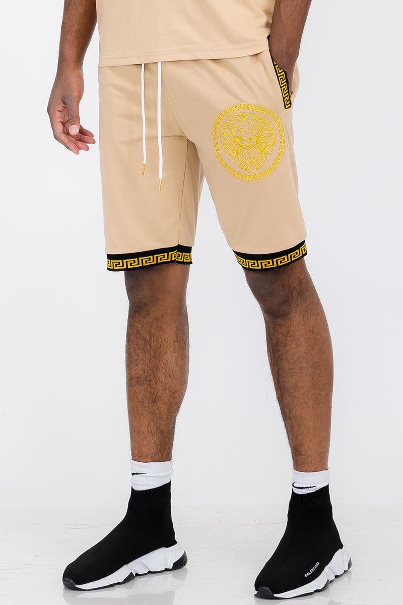 WEIV Lion Head Shorts EMS-KHAKI - Karmaloop