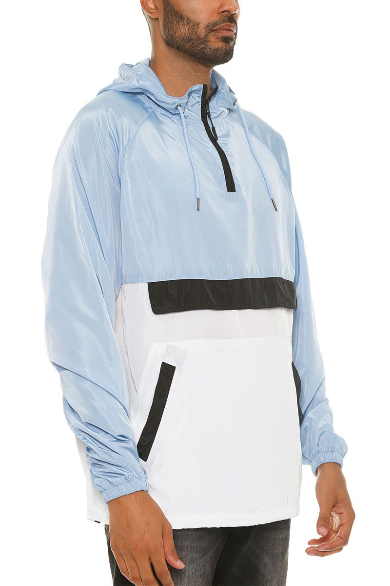 WEIV Colorblock Anorak AK291-0-BLUEWHITE - Karmaloop