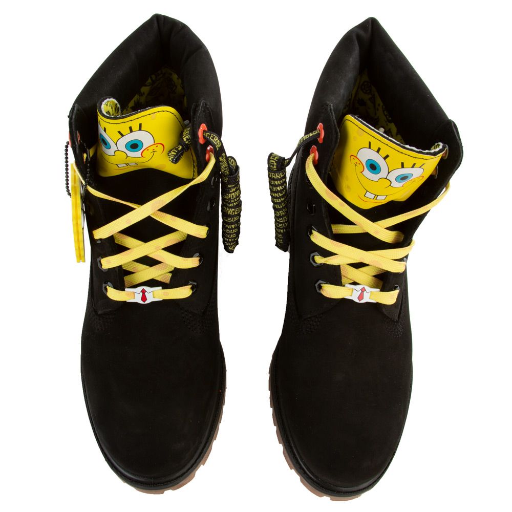 TIMBERLAND SpongeBob 6 Inch. Premium in Black TB0A22TF001 - Karmaloop