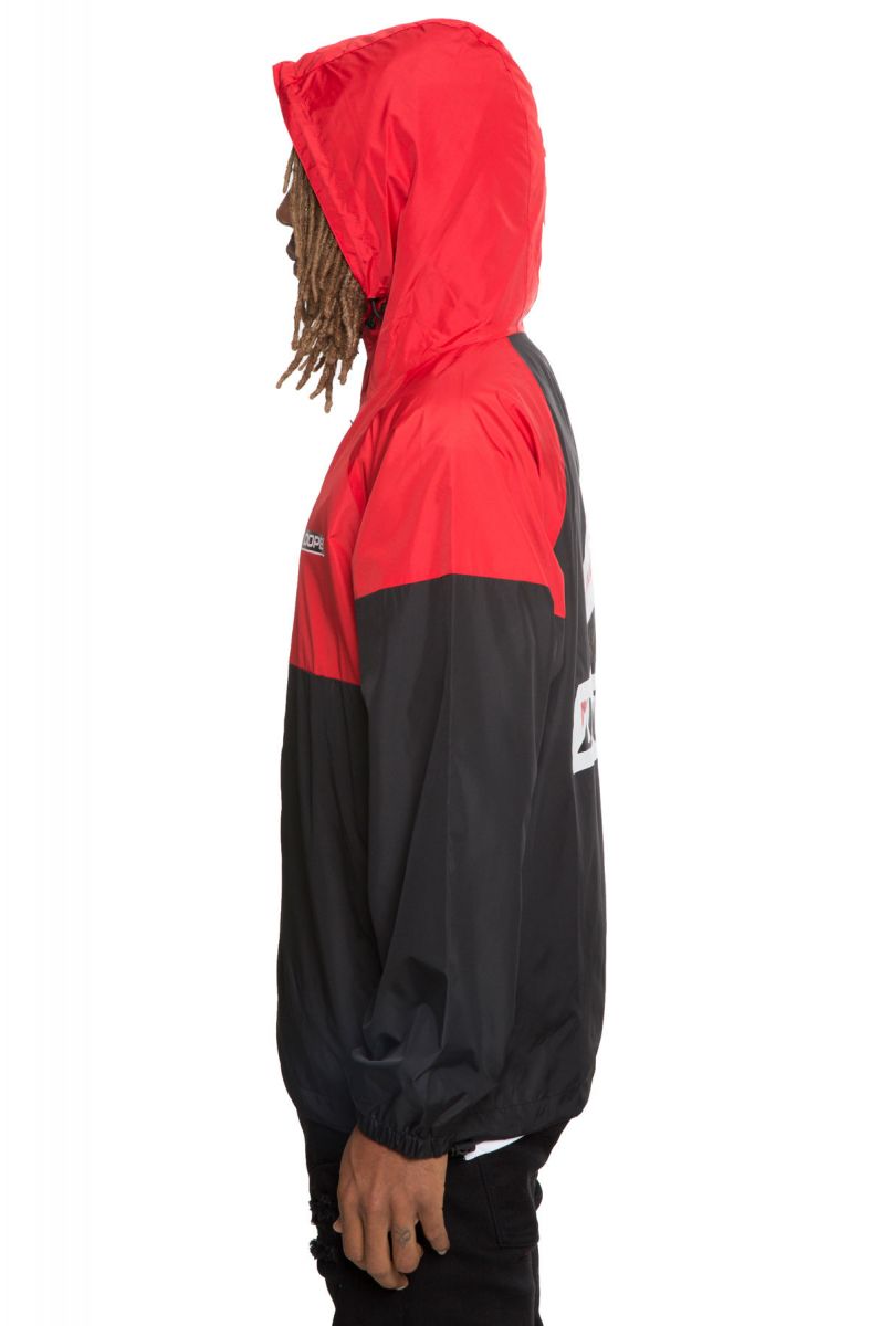 DOPE The Drift Windbreaker in Black and Red D0218-J350-BLR - Karmaloop
