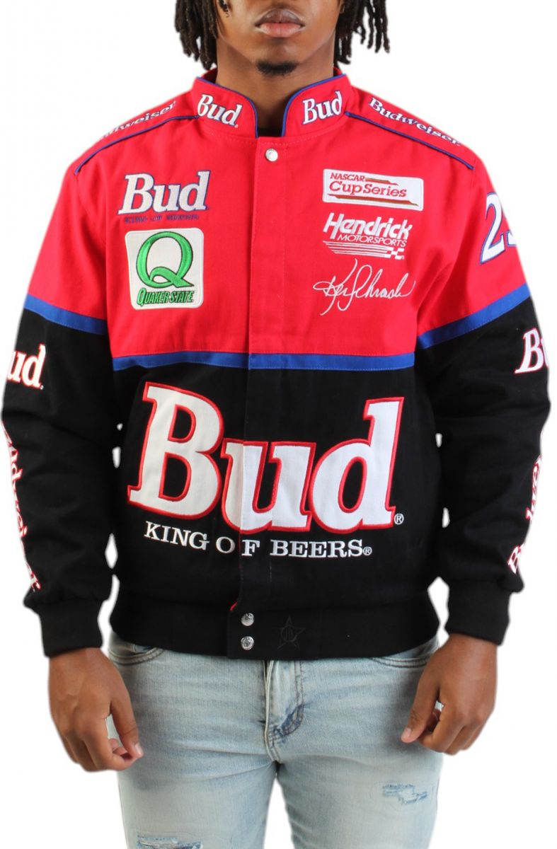 JH DESIGN Budweiser Racing Jacket KSH303BUD4-BLKRED - Karmaloop