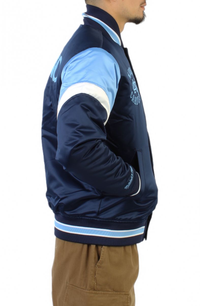 MITCHELL & NESS University North Carolina NCAA Satin Jacket OJBF5516 ...