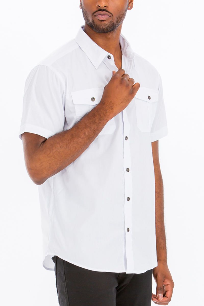 WEIV Classic Two Pocket Button Down M3555X-WHITE - Karmaloop