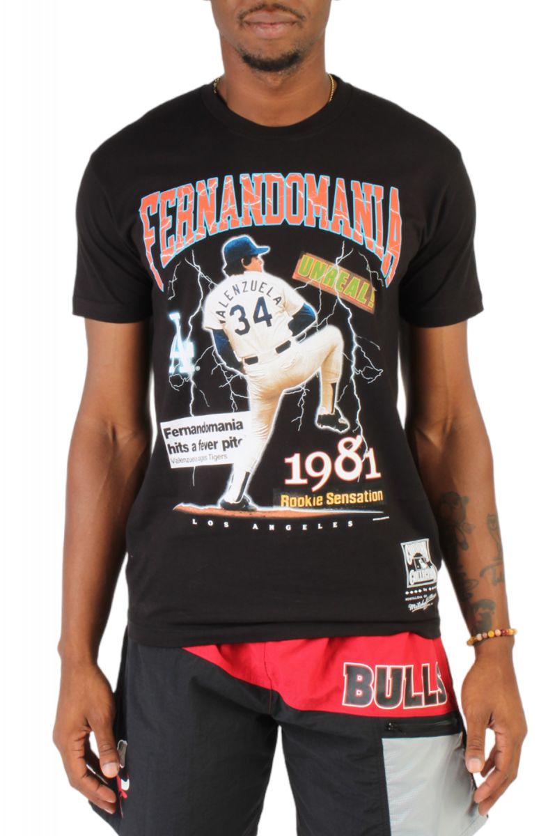 MITCHELL & NESS Fernandomania Tee BMTR1195-LADYYFVABLCK - Karmaloop