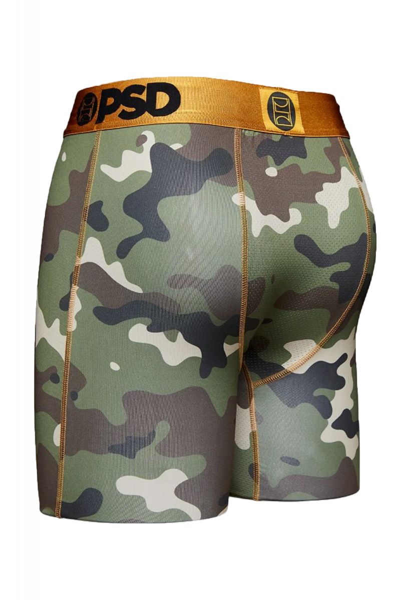 PSD UNDERWEAR Green Camo Boxer Briefs E12011028 - Karmaloop