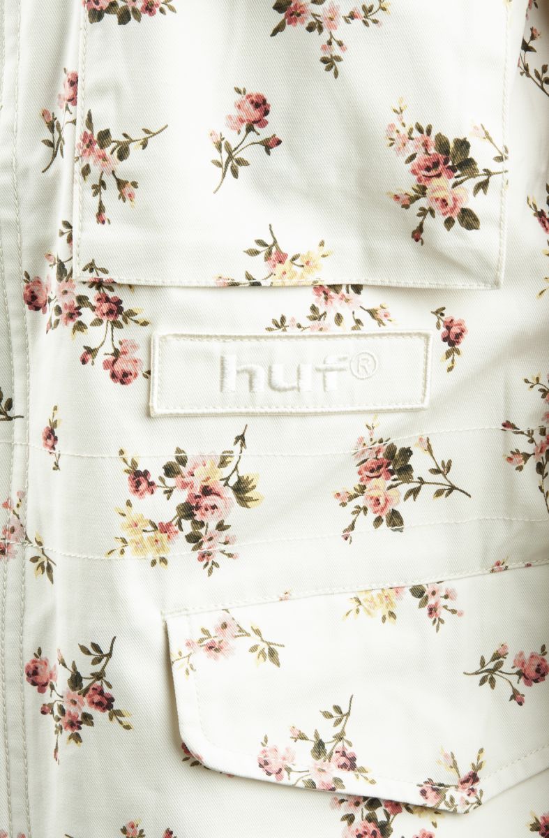 HUF Floral Field Jacket JK00386-IVORY - Karmaloop