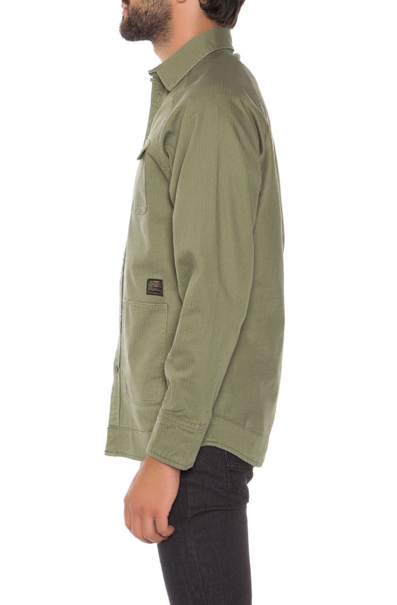 ALTAMONT The Marrow Shirt Jacket in Army 3130002016-ARM - PLNDR