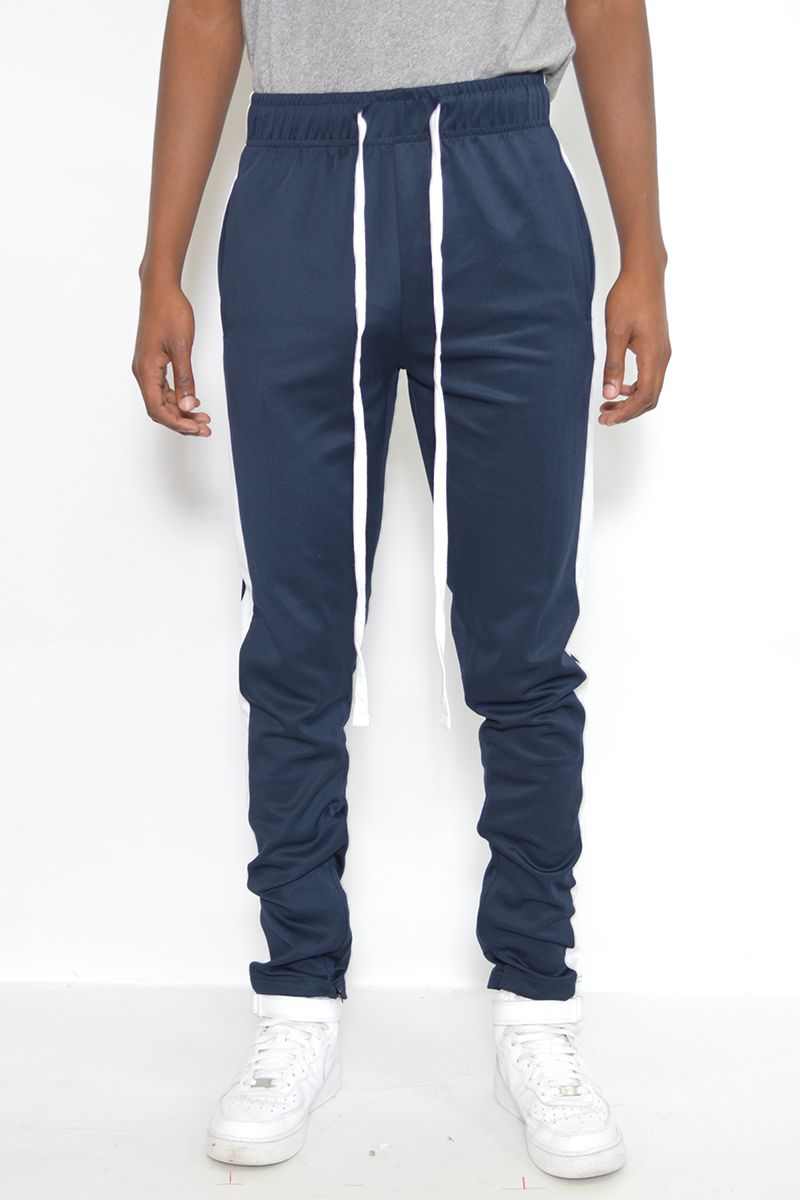 WEIV Classic Slim Fit Track Pants TP123-NAVYWHITE - Karmaloop