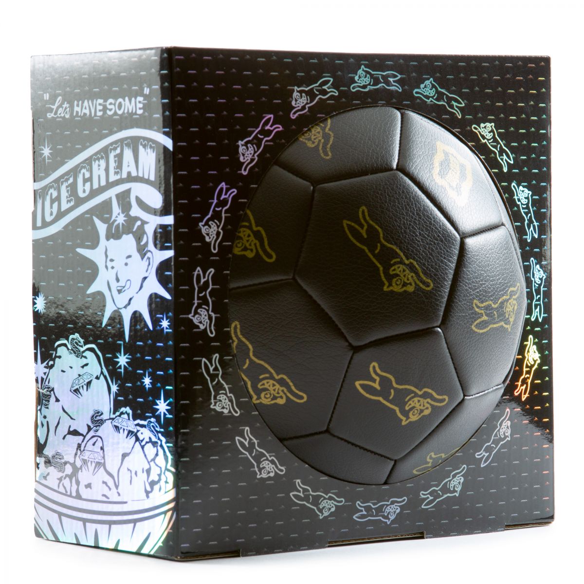 ICE CREAM Goal Soccer Ball 411-4808BLK - PLNDR