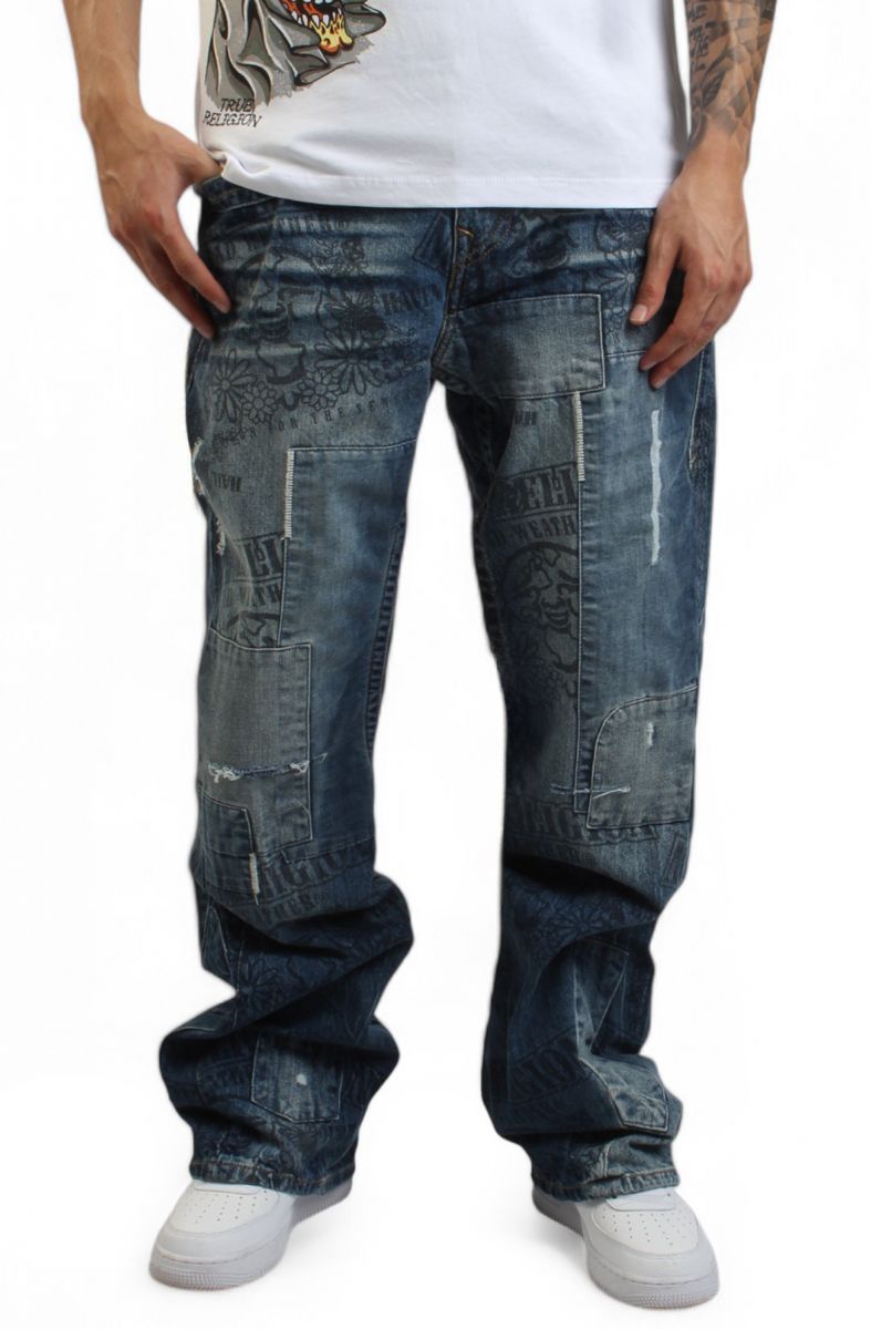 TRUE RELIGION Chief Keef BW x TR Joey Stacked Jeans 108591-ITOR - Karmaloop