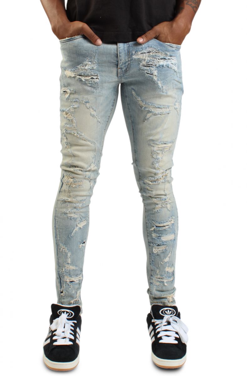 BRIAN BROTHERS INC. Ross Heavy Scar Distress Jean JR1178-LAGER - Karmaloop