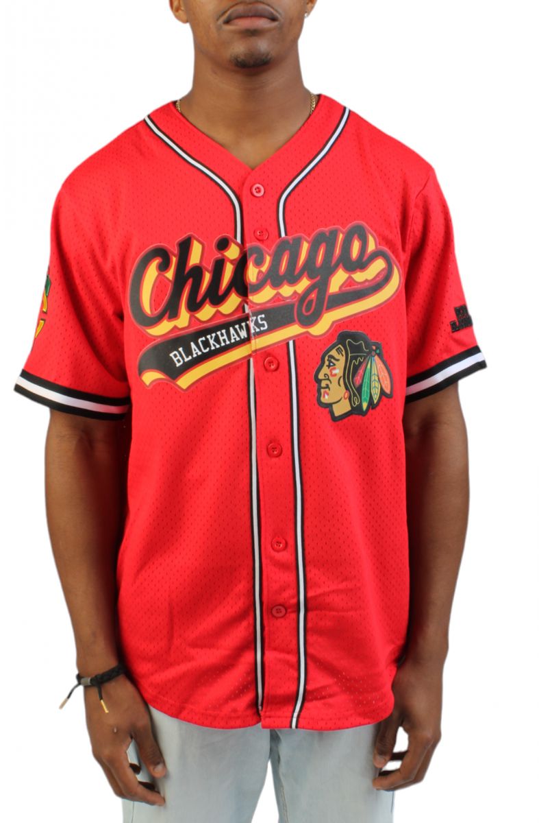 PRO STANDARD Chicago Blackhawks Baseball Jersey HCB167454-RBK - Karmaloop