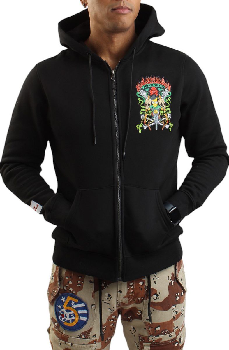 MAXIMA The Simpson Down With Homework Hoodie FM50489-BLK - Karmaloop