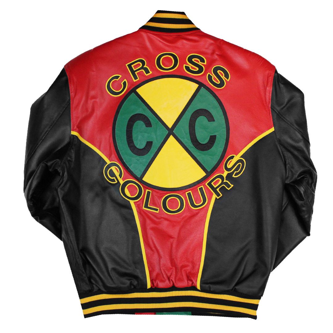 CROSS COLOURS The Big C Leather Jacket - Multi C62291MCL-MUL-MULTI ...
