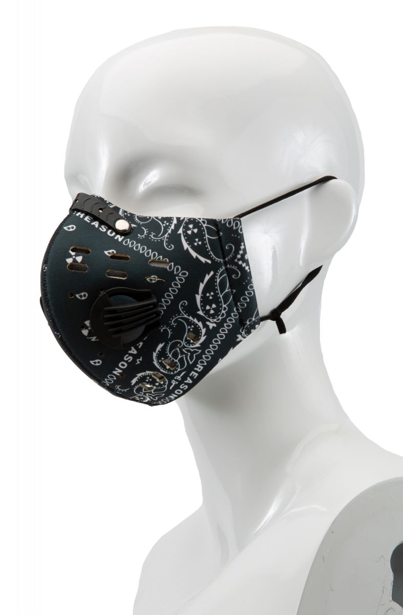 REASON Bandana Vented Mask FM-21GREY - Karmaloop