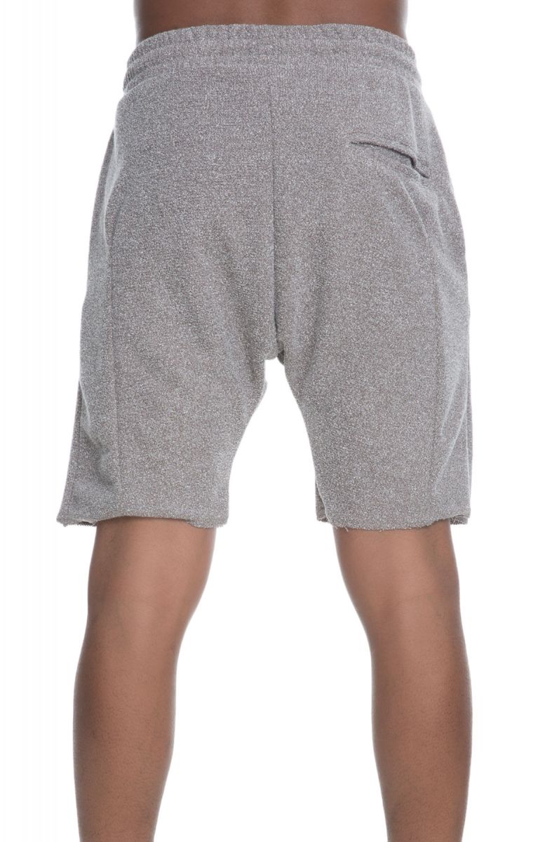 SCOUT The Haru Drop Crotch Fleece Shorts in Beige SD2308-BGE - Karmaloop