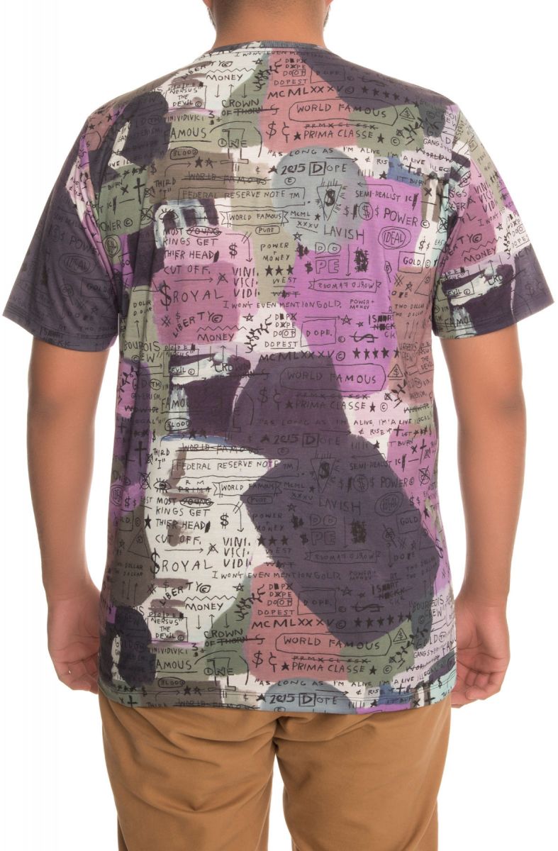 DOPE The Cryptic Camo Tee in Purple Multi D0815-T114-PLM - Karmaloop