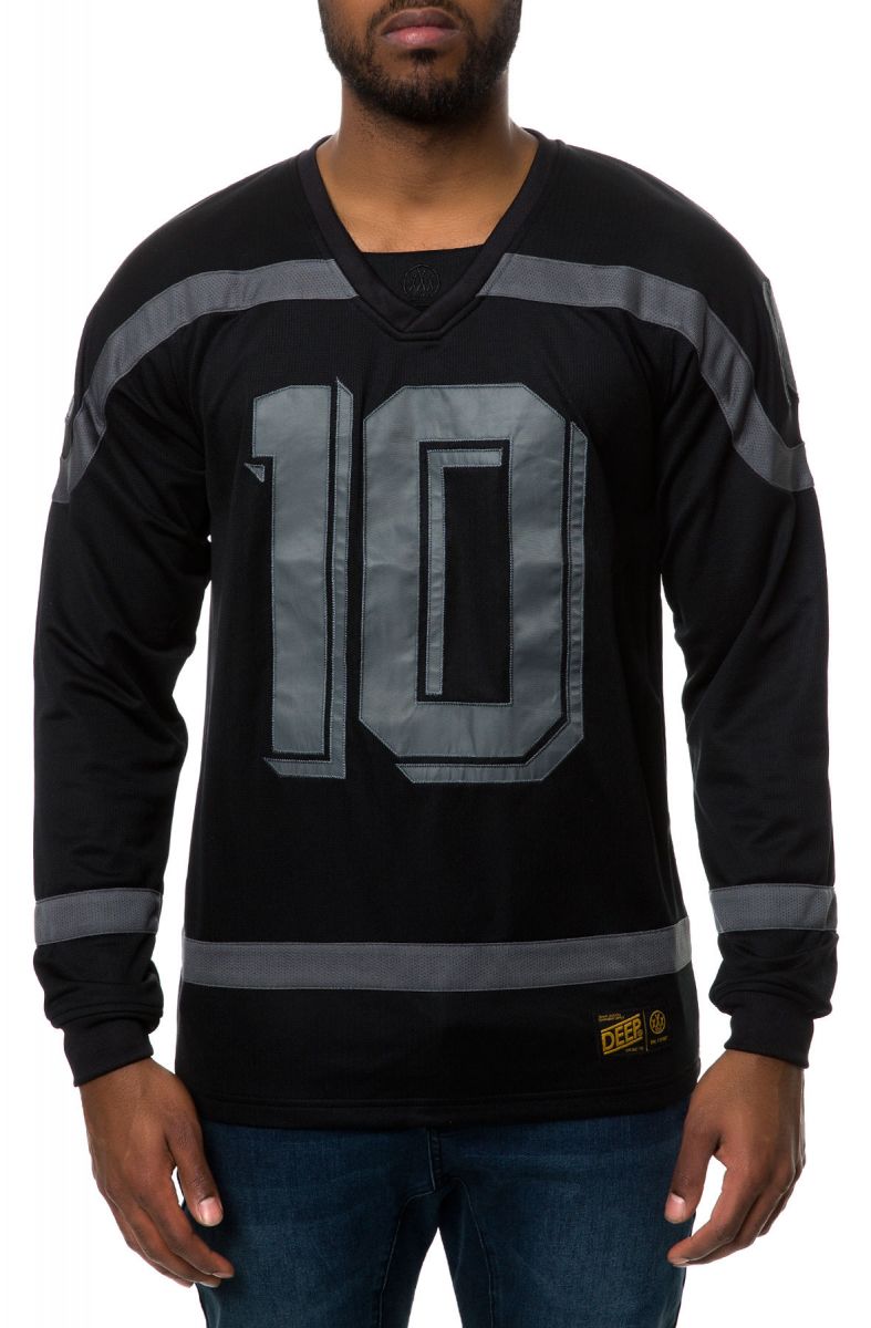 10 DEEP The Bruisers Polyknit Hockey Jersey in Black 51TD4012-BLK - PLNDR