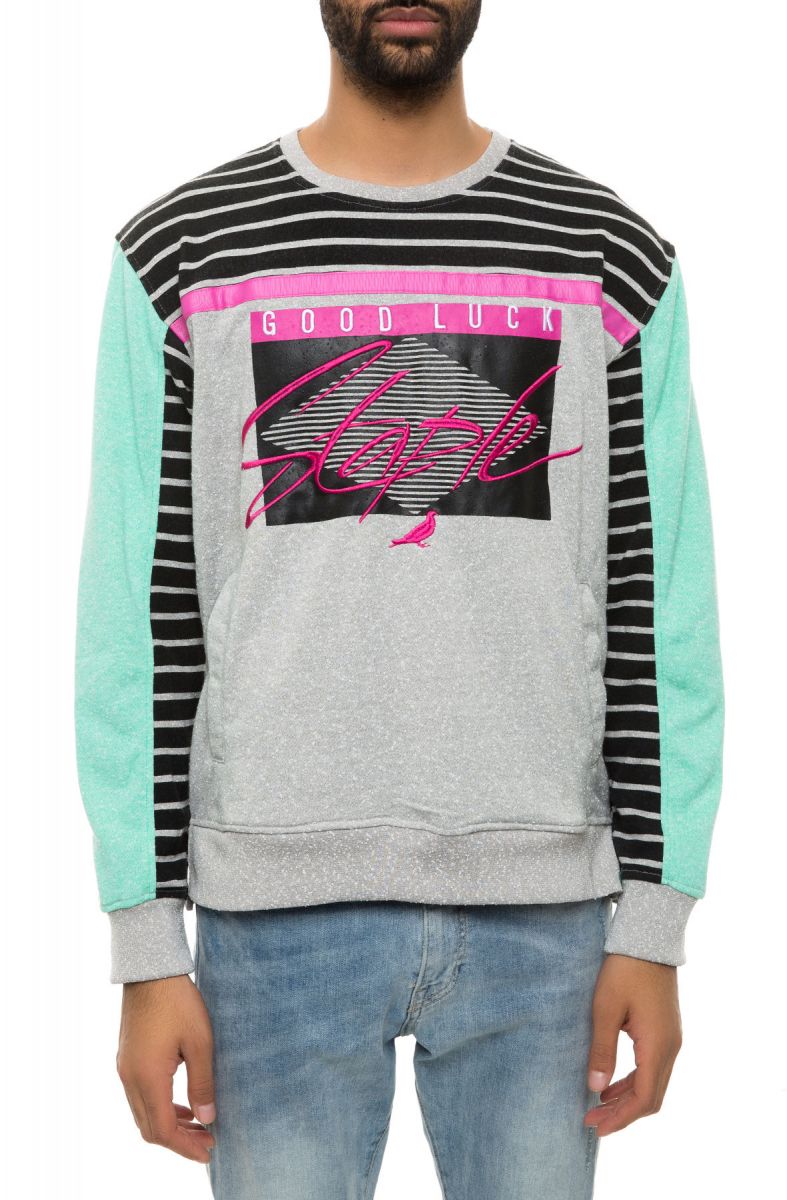 Staple Sweatshirt Deco Block Heather Grey