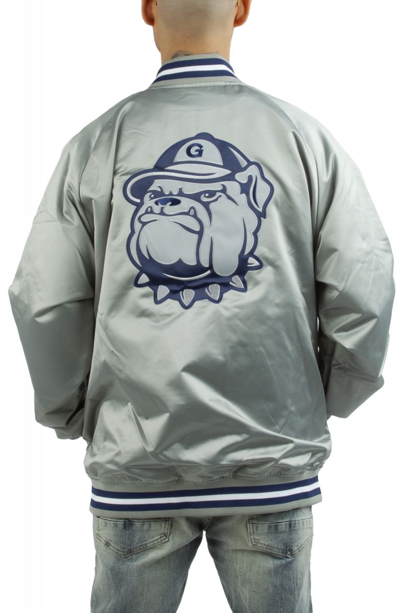 MITCHELL & NESS Georgetown University Satin Jacket OJBF3397 ...