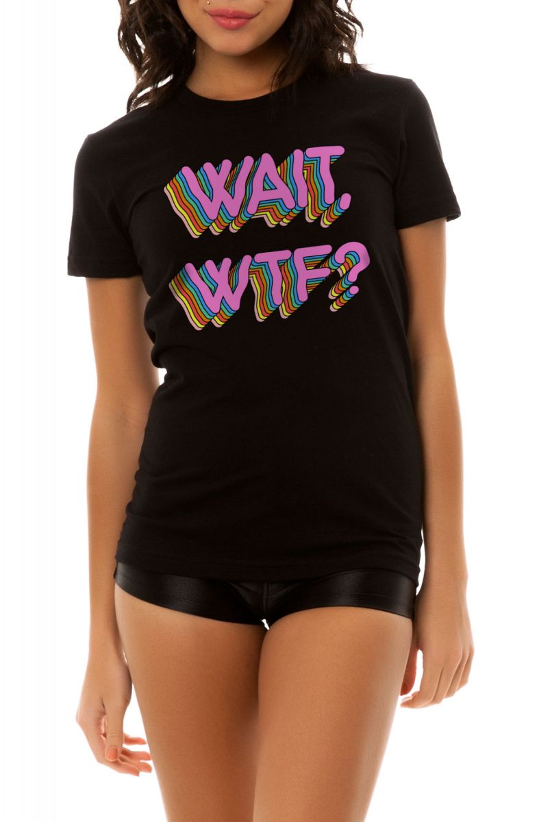TYLER SPANGLER The Wait WTF Tee in Black SVW-WAITWTF-TEE-BLK - Karmaloop