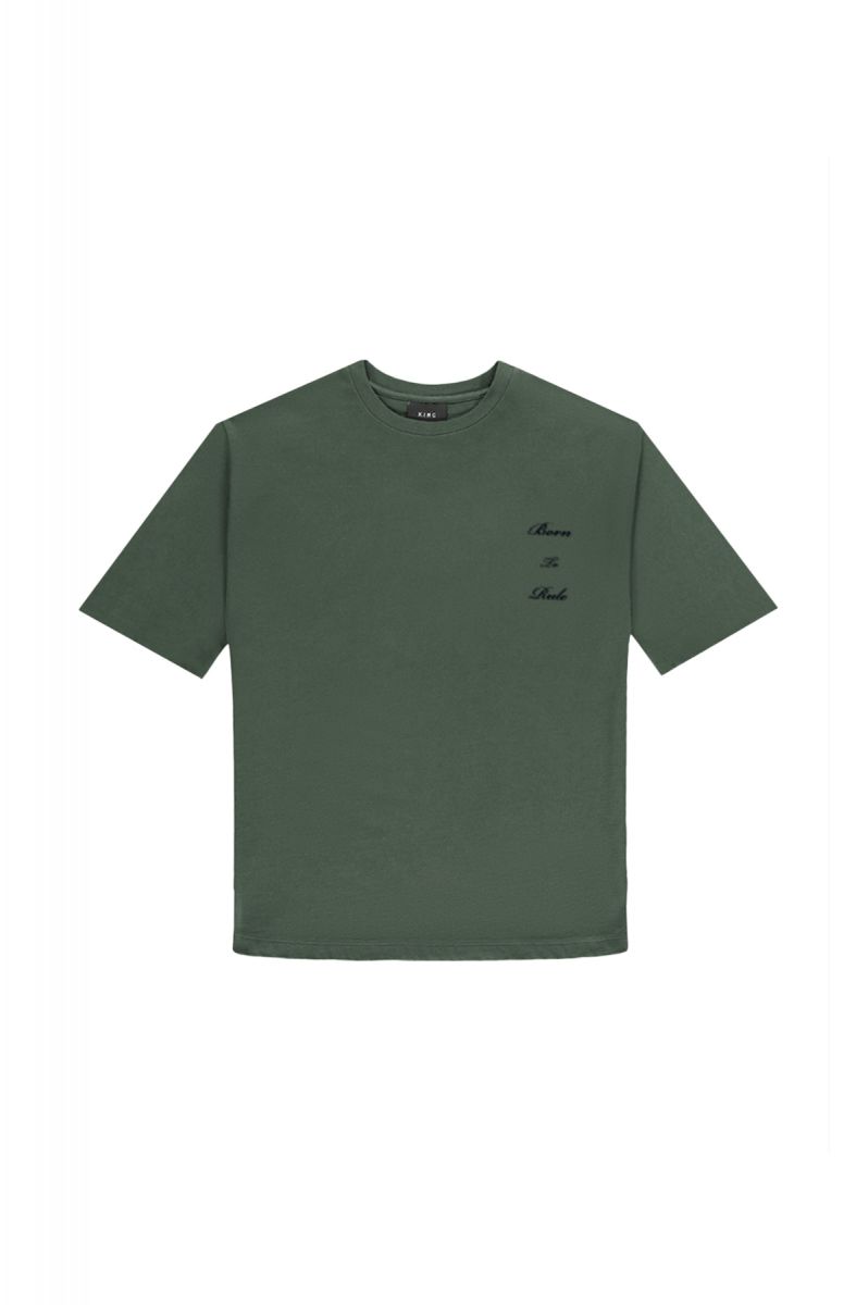 KING APPAREL Hoxton Box T-Shirt - Fern Green SS23-HBTF - Karmaloop