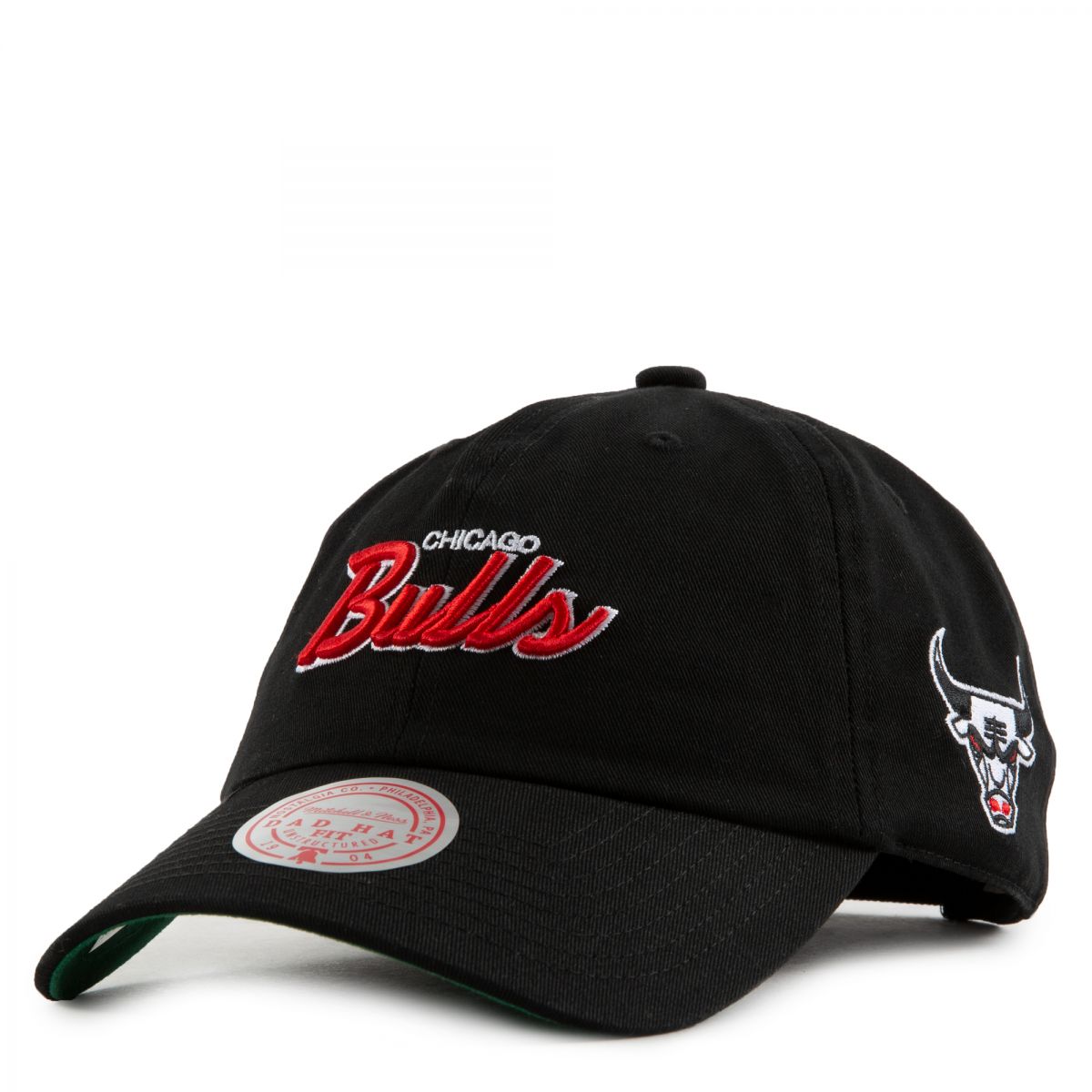 MITCHELL & NESS Chicago Bulls Foundation Script Dad Hat 6LUXMM20007 ...