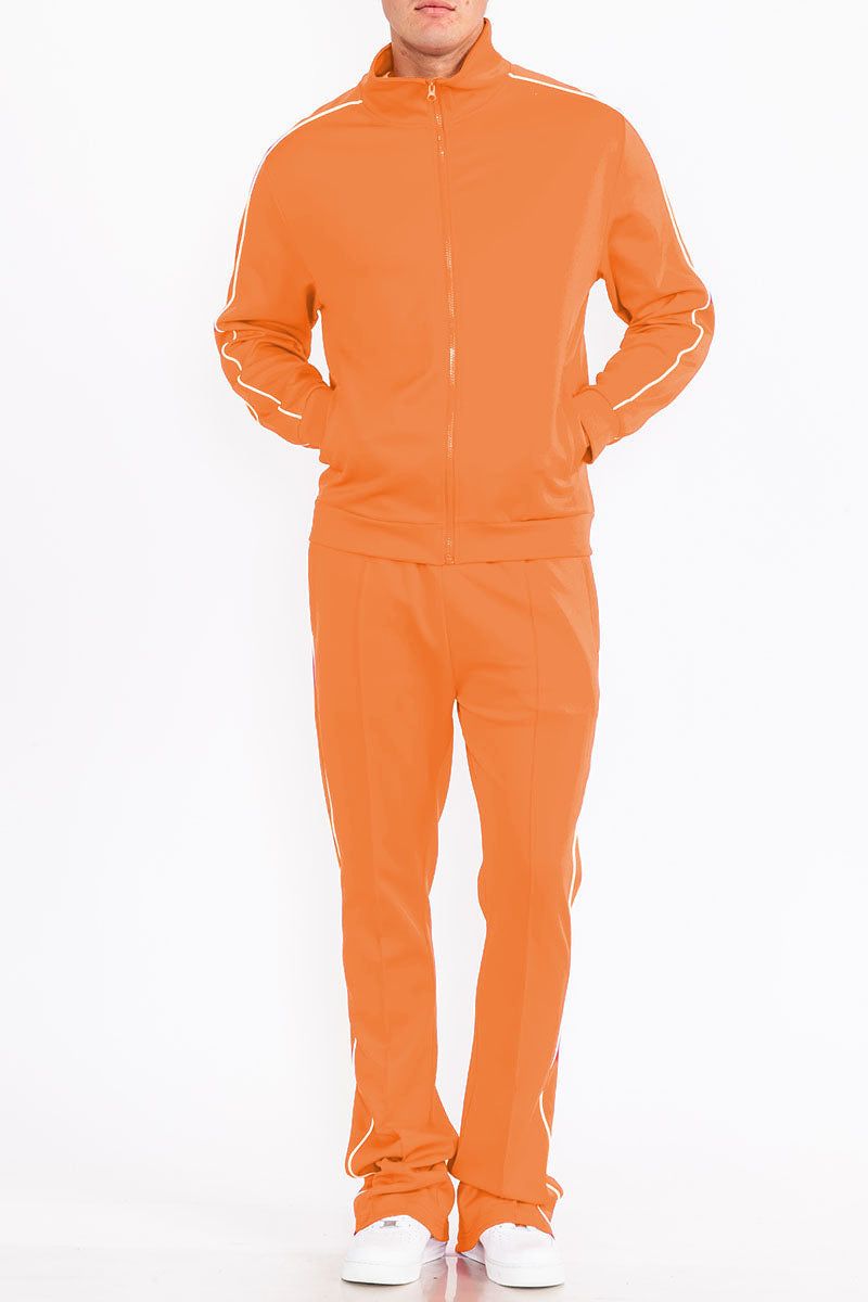 WEIV Stacked Flare Track Suit SET130-ORANGE - Karmaloop