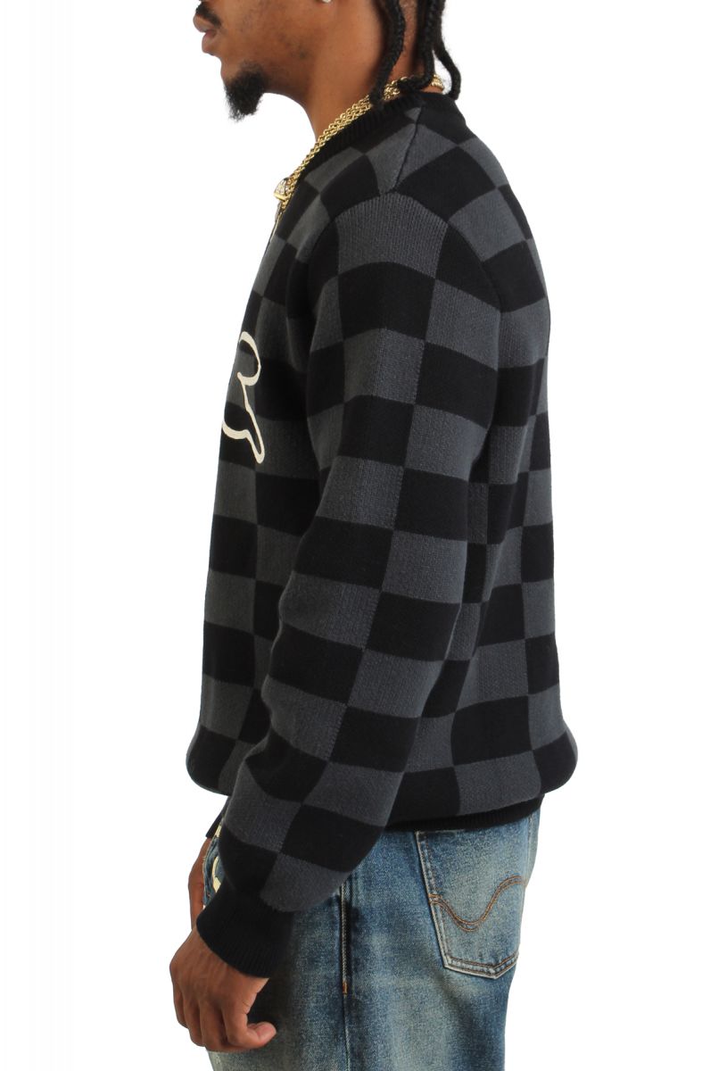 ICE CREAM Checker Sweater 451-7500BLK - Karmaloop