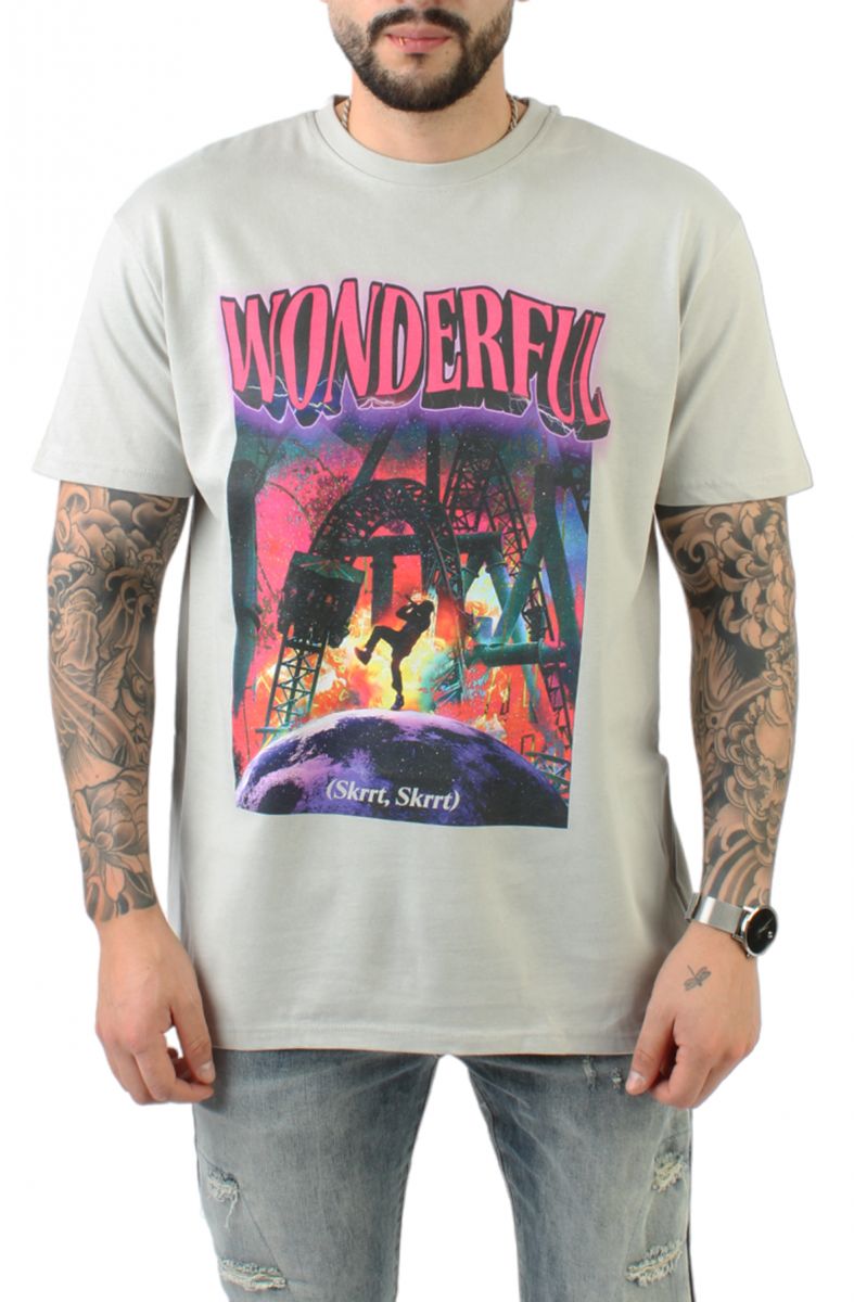 UPSCALE STUDIOS Wonderful T-Shirt MT1336US-ASH - Karmaloop