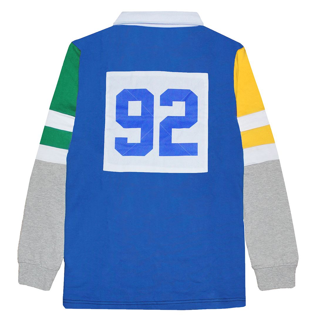 CROSS COLOURS Color Block Stripe Rugby - Multi C15810CB-MUL - Karmaloop