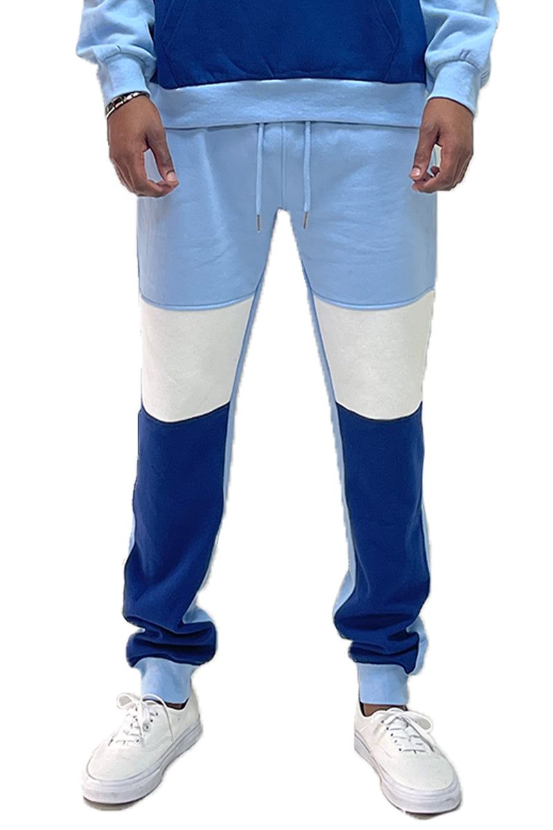 WEIV Color Block Cotton Sweat Pants WP121X-SKYNAVY - Karmaloop