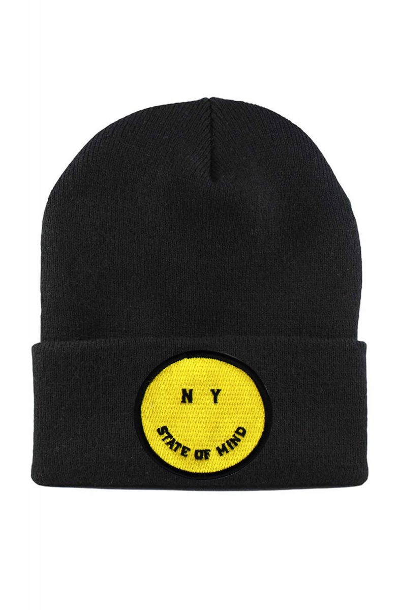 NY STATE OF MIND Have A Nice Day Knit Beanie 35436362362 - Karmaloop