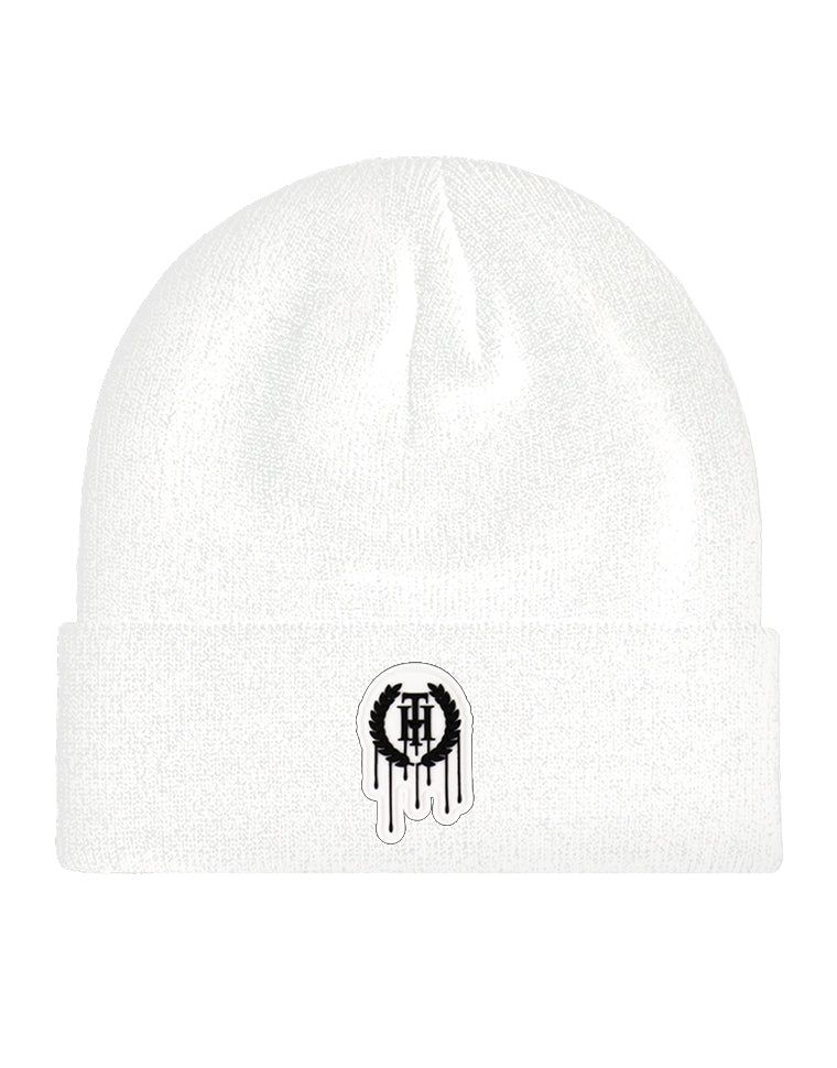 THE HIDEOUT CLOTHING Dripping Essentials 3D Plastic Beanie HDTCLTHNG ...