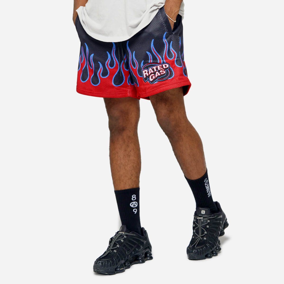 8&9 MFG CO. Rated Gas Flames Shorts Black SHRGBLK-BLACK - Karmaloop