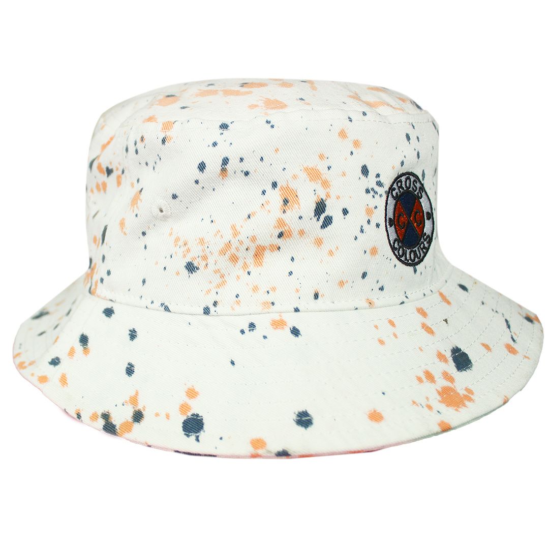 CROSS COLOURS Circle Logo Bucket Hat - Paint Splatter C313CLP-MUL-MULTI ...