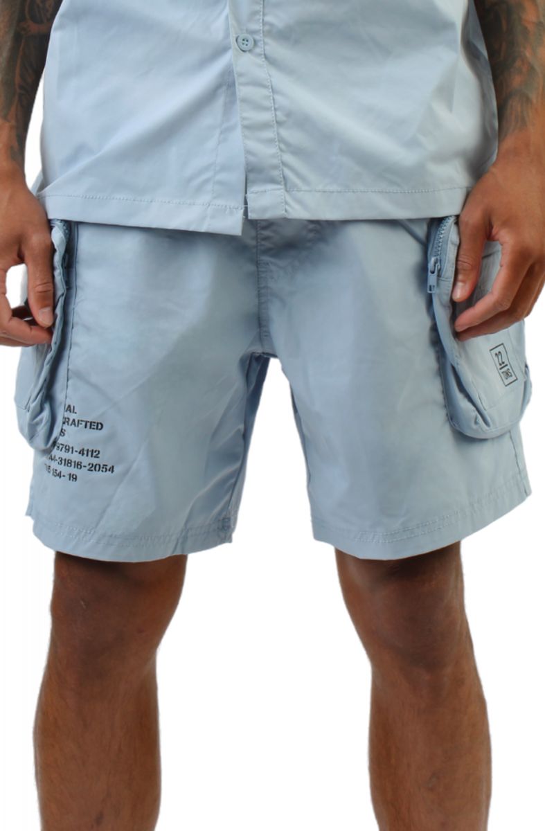 SMOKE RISE Cargo Utility Shorts WS23182SK-PBLU - Karmaloop