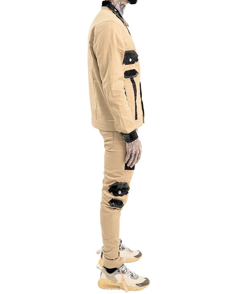 THE HIDEOUT CLOTHING Octagon Denim Jeans HDTCLTHNG-C0305E-SANDBROWN ...