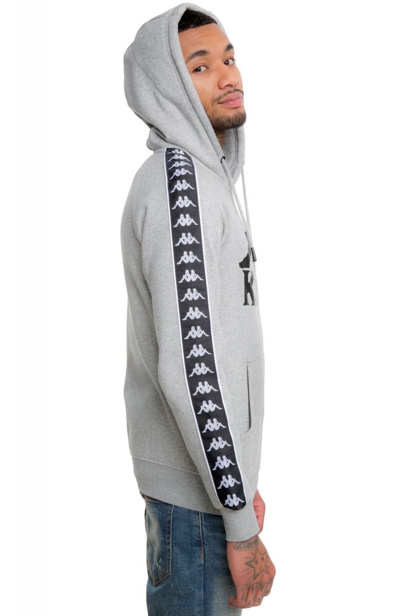 KAPPA 222 Banda Hurtado Alternating Banda Hoodie in Grey 303WH20-906 ...