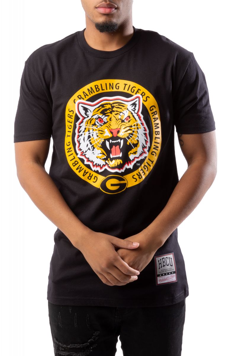 MITCHELL & NESS GSU Mascot Circle Tee BMTRBC21153-GSUBLCK - Karmaloop