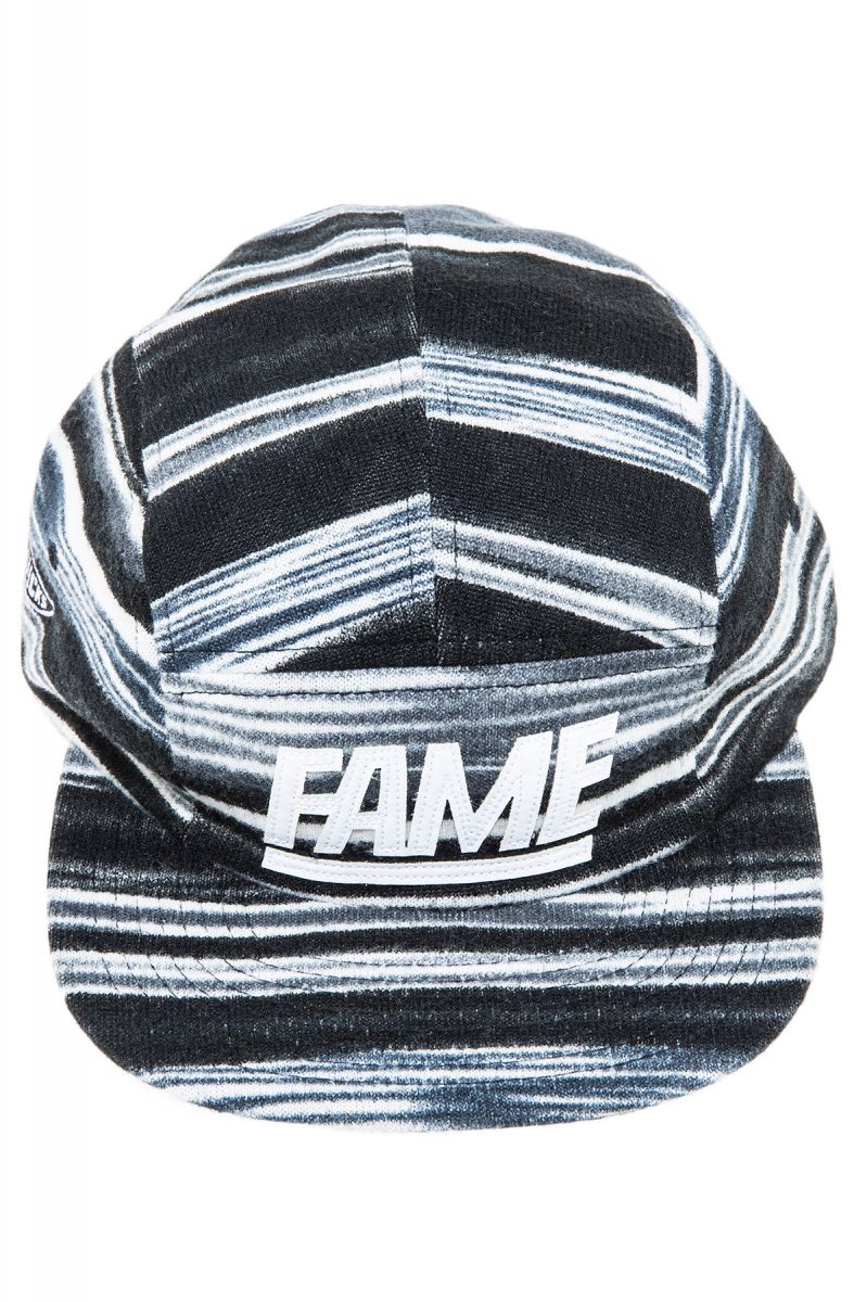 HALL OF FAME The Baha Camp Cap in Black & White HOF-SUMMER14-17 - PLNDR
