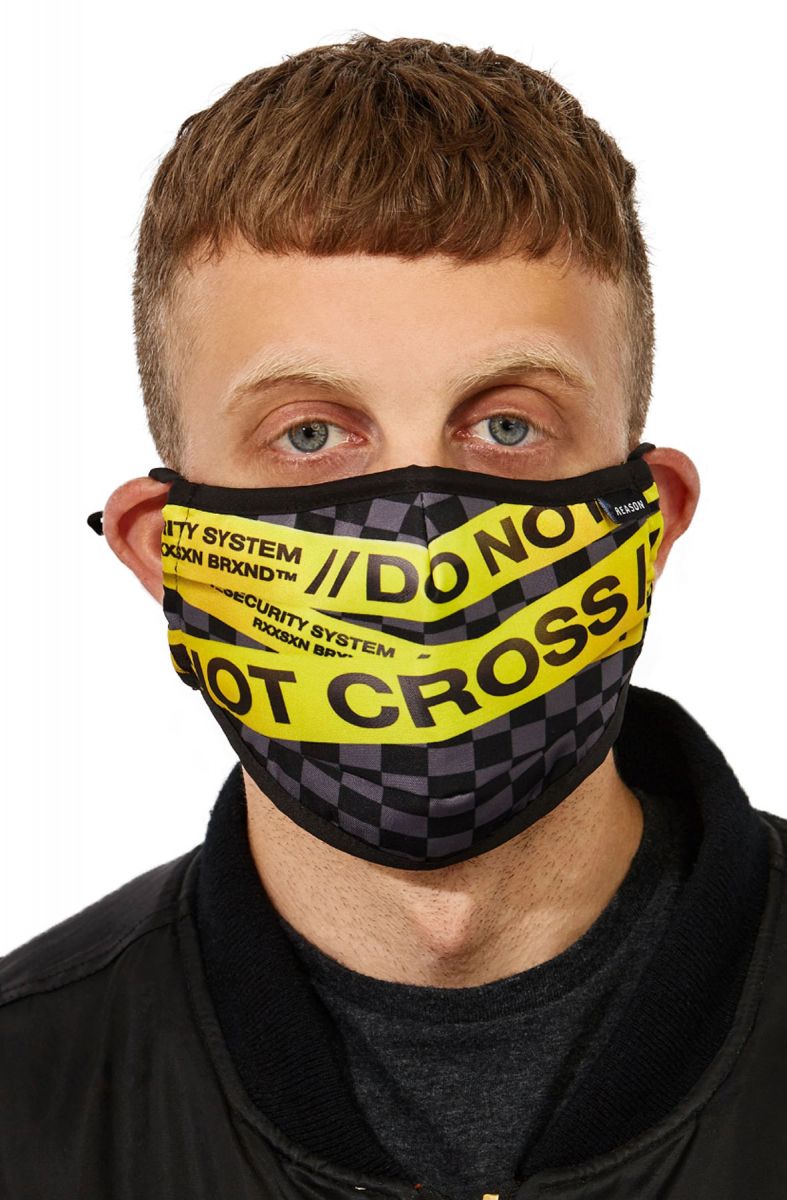 REASON Do Not Cross Mask Face Mask FM-03DNC - Karmaloop