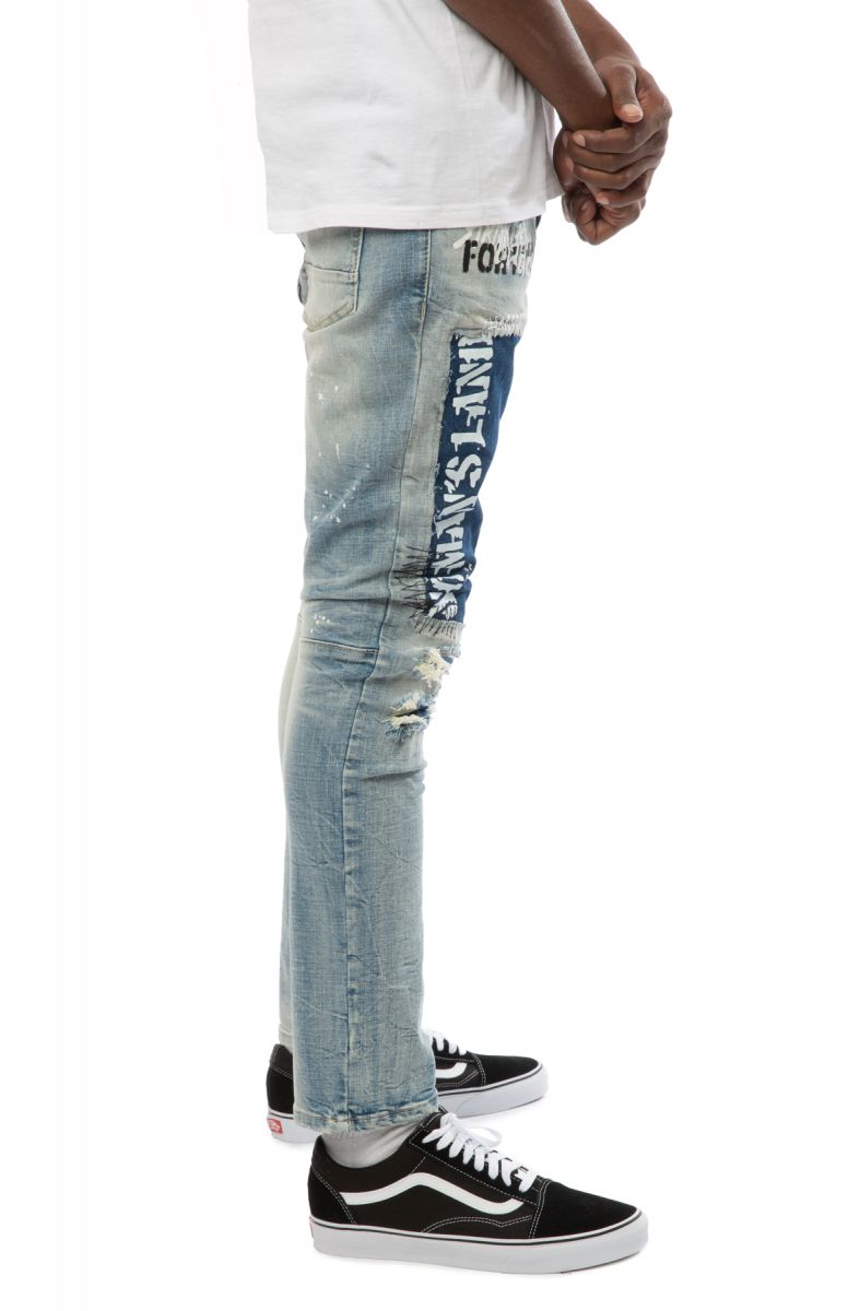 SMOKE RISE Chevron Jeans SJP21152-CAN - Karmaloop