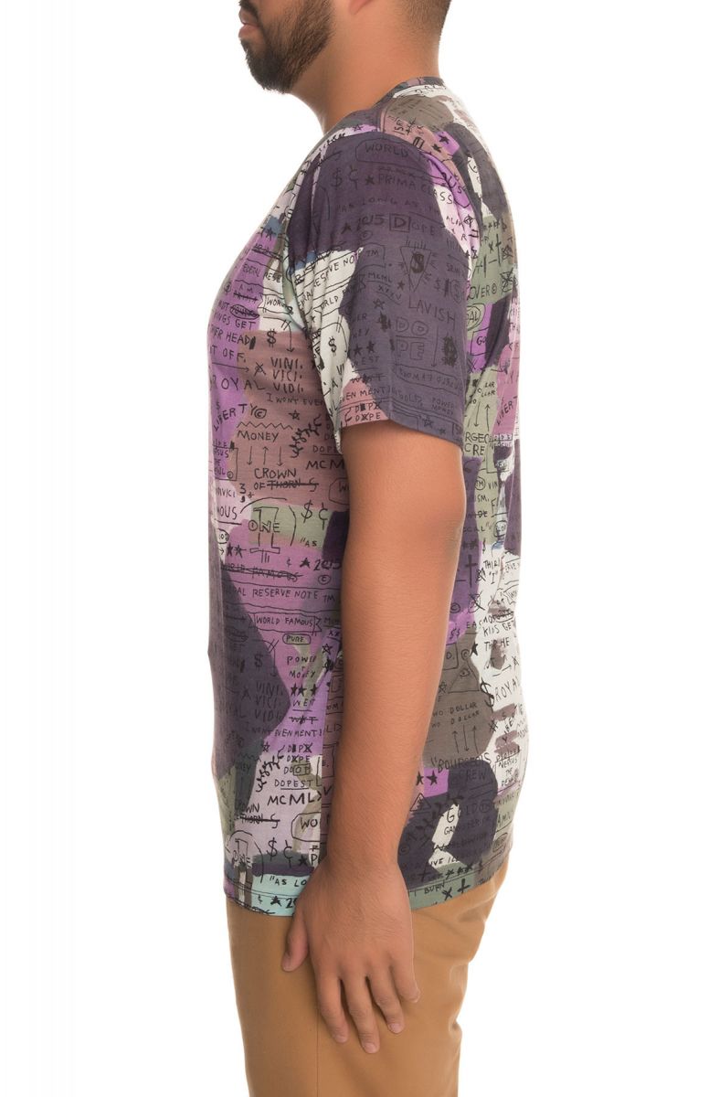 DOPE The Cryptic Camo Tee in Purple Multi D0815-T114-PLM - Karmaloop