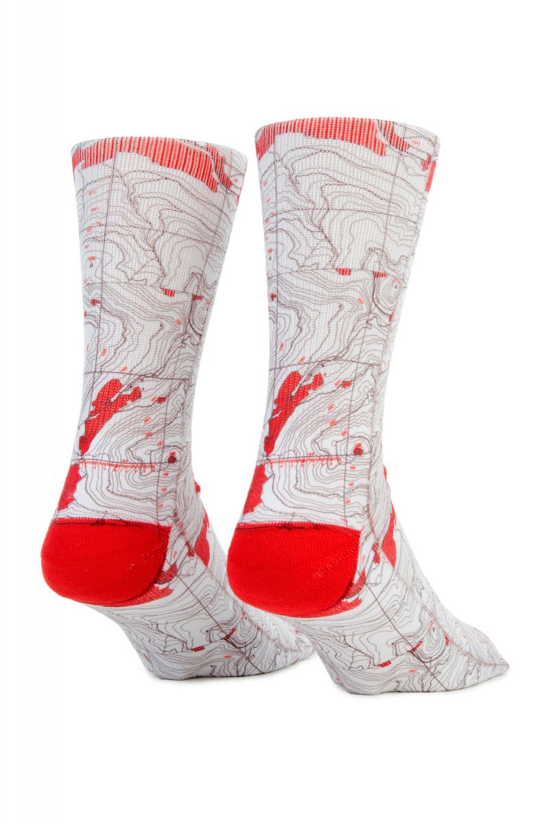 LRG The topo Map Socks in Multi SZ166519MULTI - Karmaloop